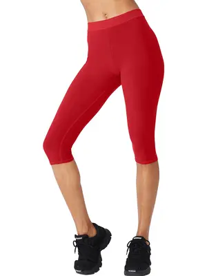 Alo Yoga High-Waist Iconic 90's Capri Classic Red