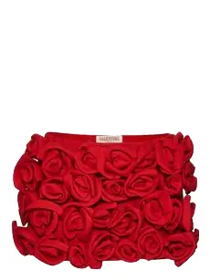 Valentino Garavani Valentino Crepe Couture Skirt Red