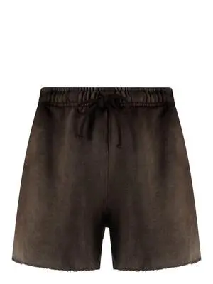 Cotton Citizen Faded Raw-cut Track Shorts - Green