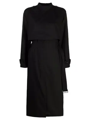 MAISON MARGIELA Trench Midi Dress - Black