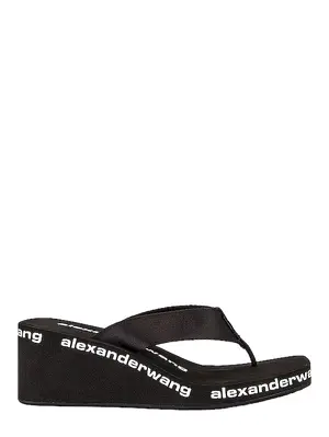 Alexander Wang Wedge Flip Flop - Black