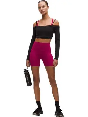 Lululemon Wunder Train High-Rise Short 6" Berry Rumble