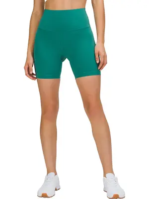 Lululemon Wunder Train High-Rise Short 6" Green