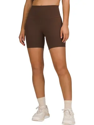 Lululemon Wunder Train High-Rise Short 6" Java