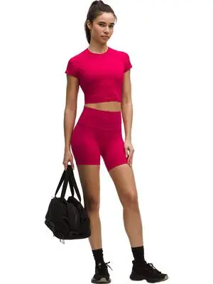 Lululemon Wunder Train High-Rise Short 6" Mulberry Spark
