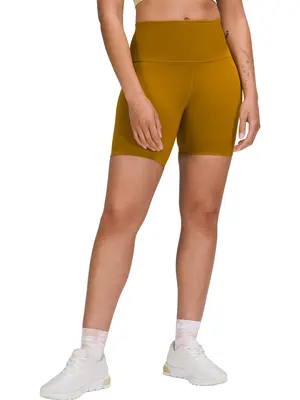 Lululemon Wunder Train High-Rise Short 6" Yellow