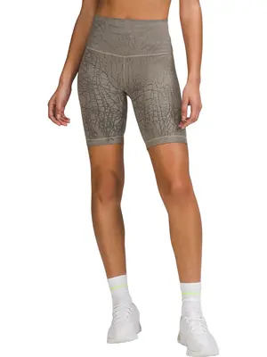 Lululemon Wunder Train High-Rise Short 8" Thread Dye Rover Black