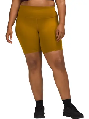 Lululemon Wunder Train High-Rise Short 8" Yellow