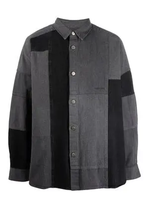 AMBUSH Patchwork Denim Shirt - Black