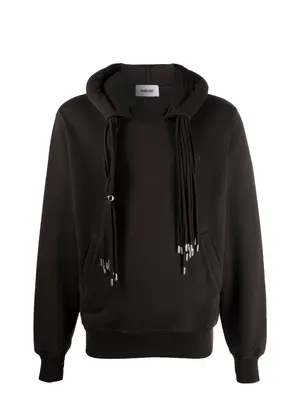 AMBUSH AMBUSH Drawstring Cotton Hoodie Brown