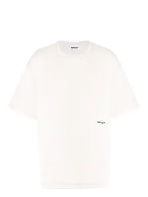 AMBUSH Embroidered Logo Cotton T-shirt - Neutrals