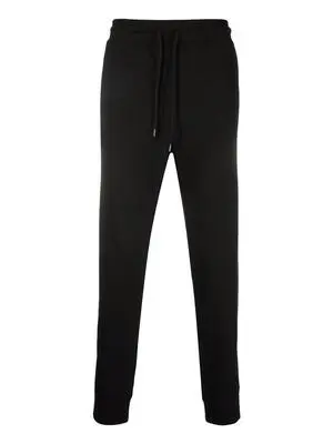 C.P. COMPANY Drawstring-waist Cotton Track Trousers - Black