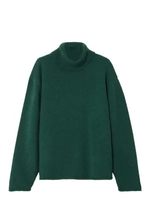 THE ELDER STATESMAN The Elder Statesman Cashmere Turtleneck Sweater Dark Green