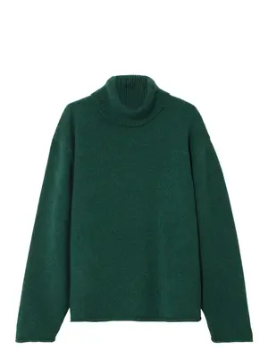 THE ELDER STATESMAN The Elder Statesman Cashmere Turtleneck Sweater Green