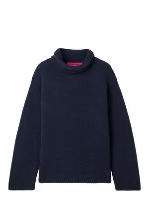 THE ELDER STATESMAN The Elder Statesman Cashmere Turtleneck Sweater Navy