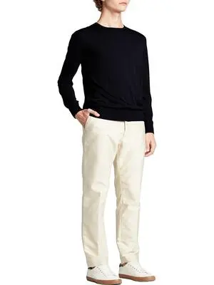 Loro Piana Girocollo Wool Crewneck Sweater - Onyx