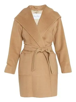 Max Mara Rialto Hair Belted Coat - Camel