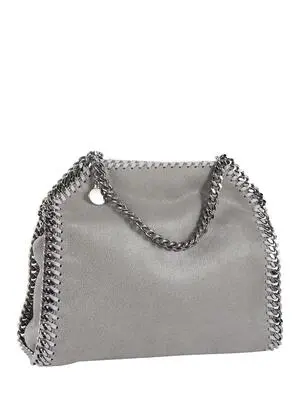 Stella McCartney Mini Falabella Top Handle Bag Light Gray