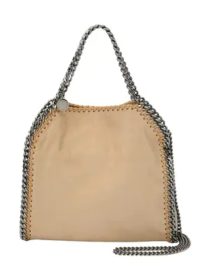 Stella McCartney Mini Falabella Top Handle Bag Medium Beige