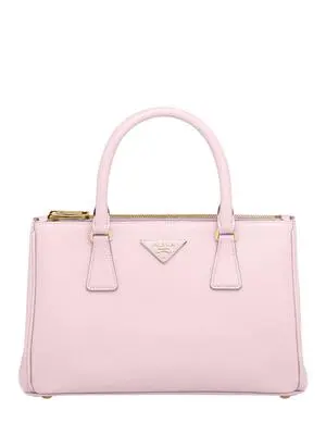 Prada Galleria Small Saffiano Double-Zip Tote Bag Alabastro