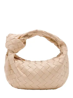 Bottega Veneta Mini Jodie Shoulder Bag 7671 Macaroon-gol