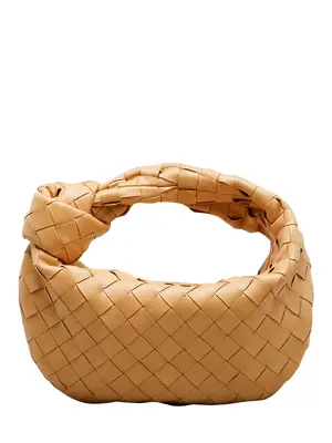 Bottega Veneta Mini Jodie Shoulder Bag Almond
