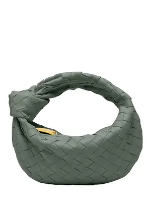 Bottega Veneta Mini Jodie Shoulder Bag Aloe