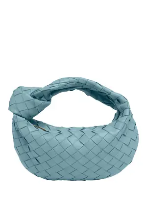 Bottega Veneta Mini Jodie Shoulder Bag Ice Gold