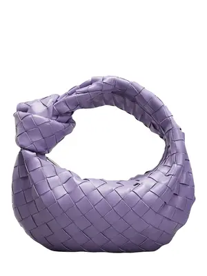 Bottega Veneta Mini Jodie Shoulder Bag Lavender