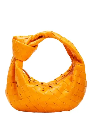 Bottega Veneta Mini Jodie Shoulder Bag Tangerine