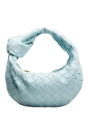 Bottega Veneta Mini Jodie Shoulder Bag Teal