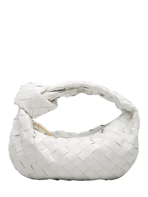 Bottega Veneta Mini Jodie Shoulder Bag White/gold