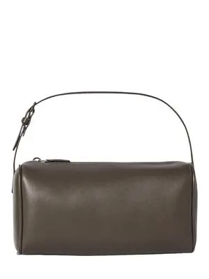 THE ROW THE ROW 90s Lambskin Shoulder Bag Dark Brown
