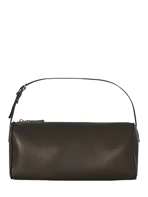 THE ROW THE ROW 90s Lambskin Shoulder Bag Dark Khaki