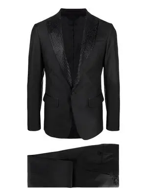 Dsquared2 Crystal-embellished Single-breasted Suit - Black