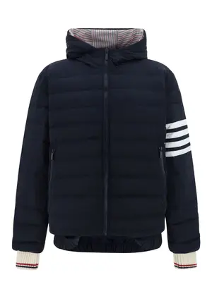 Thom Browne 4-bar Stripe Padded Jacket - Blue