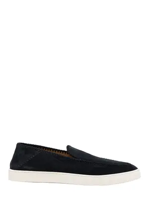Giorgio Armani Suede Slip-on Sneakers - Blue