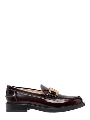 TOD'S Patent Leather Loafers - Red