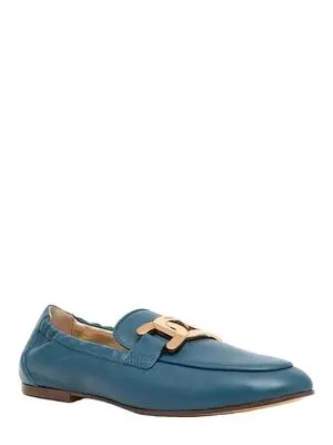TOD'S Chain-link Detail Loafers - Blue