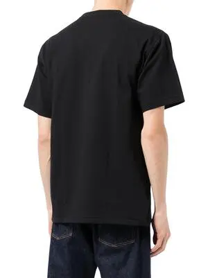 A BATHING APE Logo-print Cotton T-shirt - Black