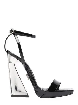 Philipp Plein High-heel Leather Sandals - Black