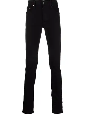 Amiri Logo-plaque Skinny Jeans - Black