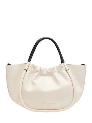 Proenza Schouler Ruched Top Handle Tote Bag Clay