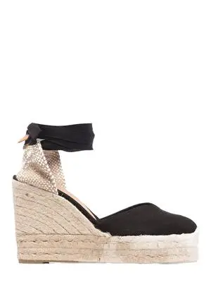 CastaÑer Chiara 110mm Wedge Espadrilles - Black