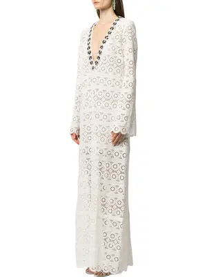MACGRAW Mythology Cotton Maxi Dress - White
