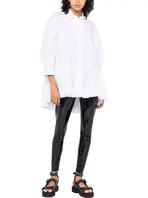 RED VALENTINO RED Valentino High-Waisted Vinyl-Effect Trousers