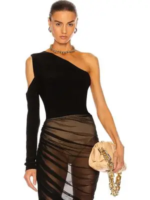 Norma Kamali One-shoulder Top - Black