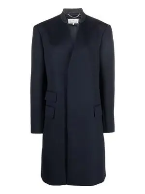 MAISON MARGIELA Tailored Wool Coat - Blue