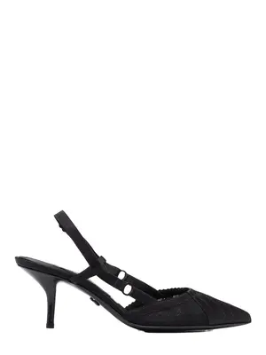 Dolce & Gabbana Pointed Slingback Pumps - Black