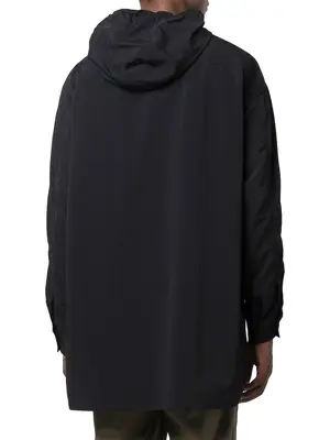Jacquemus Zip-sleeve Hooded Coat - Black
